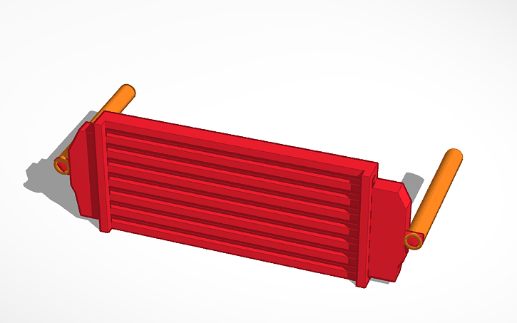 3D design rc radiator - Tinkercad