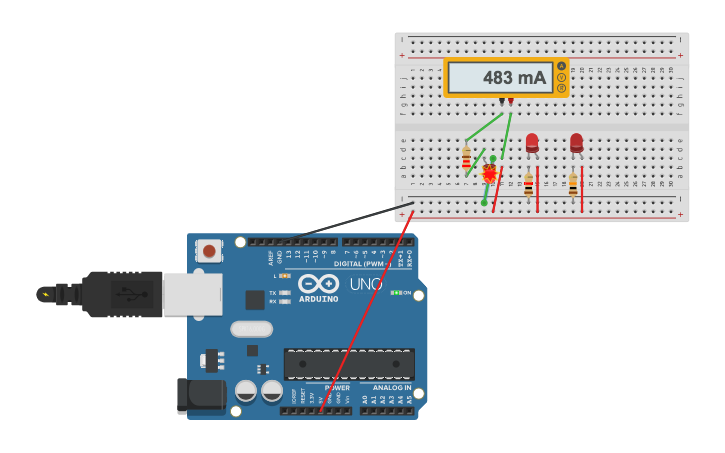 Circuit Design Multimeter Tinkercad