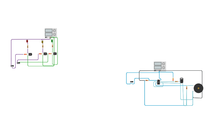 Circuit design Water Level indicator | Tinkercad