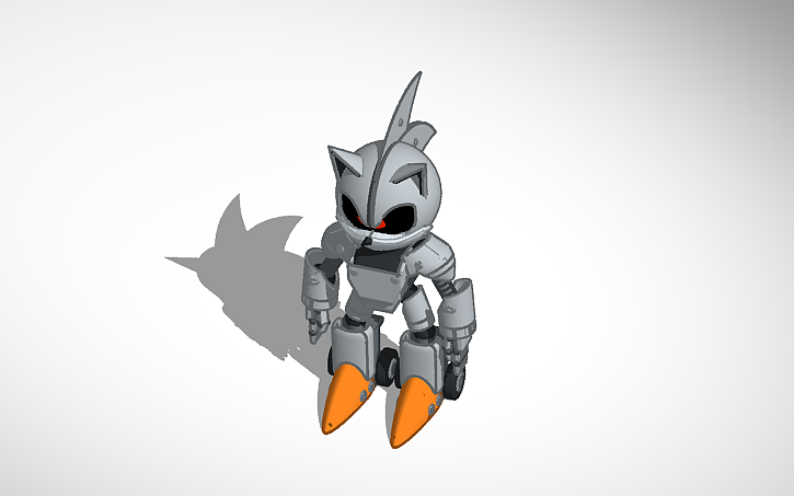 3D design mecha sonic - Tinkercad