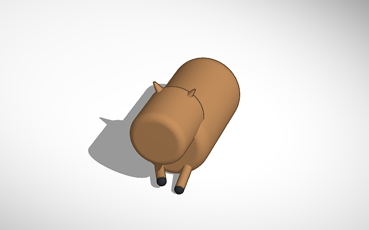3D design capybara - Tinkercad