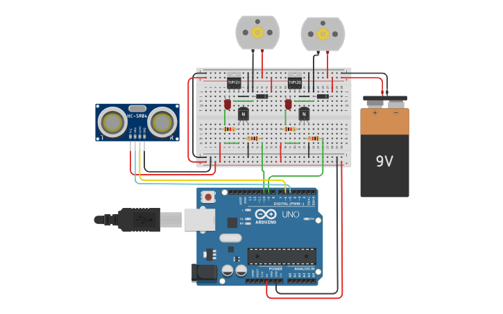 Circuit design Clase 14 - Ejercicio 1 - Tinkercad