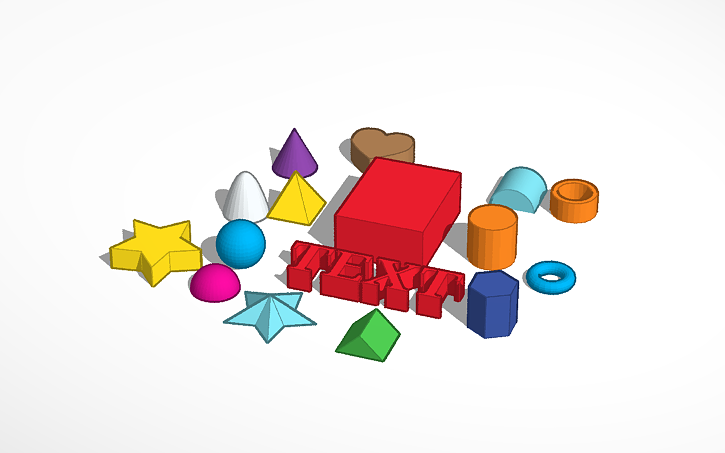 3D design shapes - Tinkercad