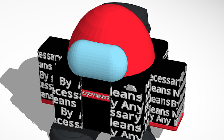 3D design true Among us drip | Tinkercad
