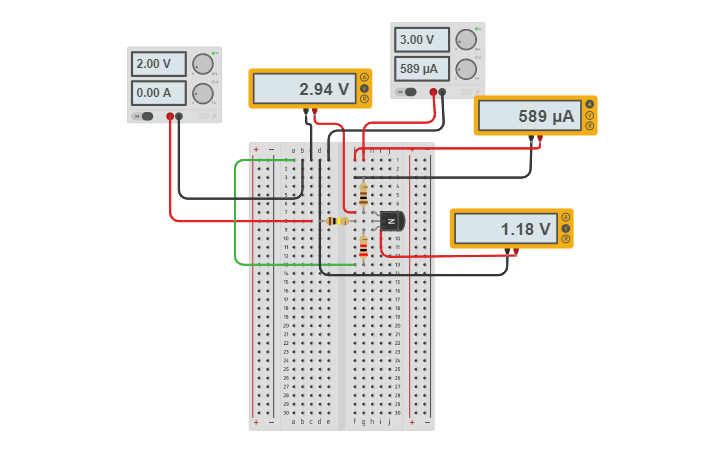 Circuit design BJT circuito1 | Tinkercad