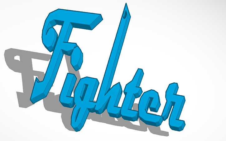 3D design Fighter - Tinkercad