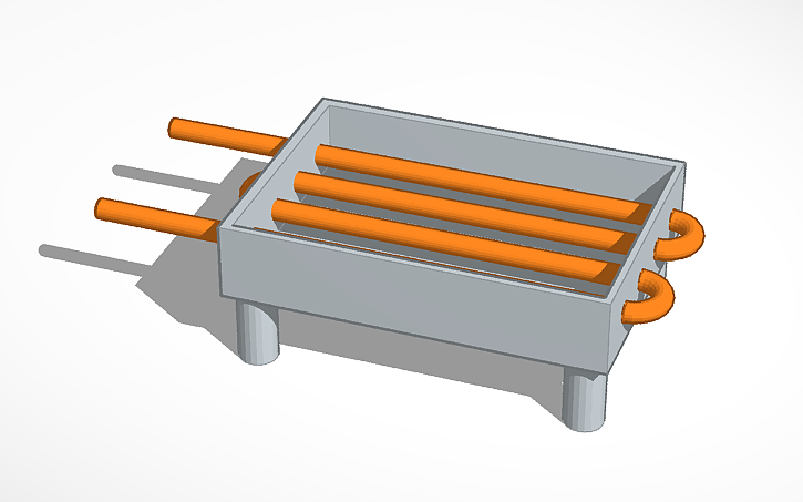 3D design water heater - Tinkercad