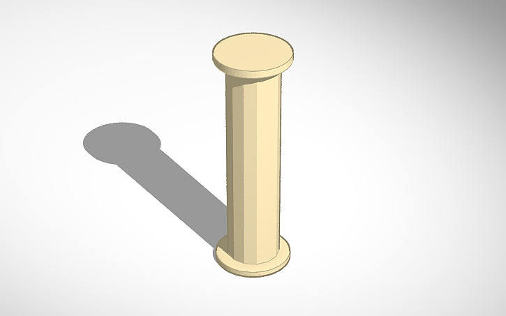 3D design Roman Column - Tinkercad