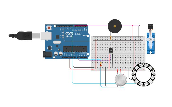 Circuit design trabalho 2 | Tinkercad