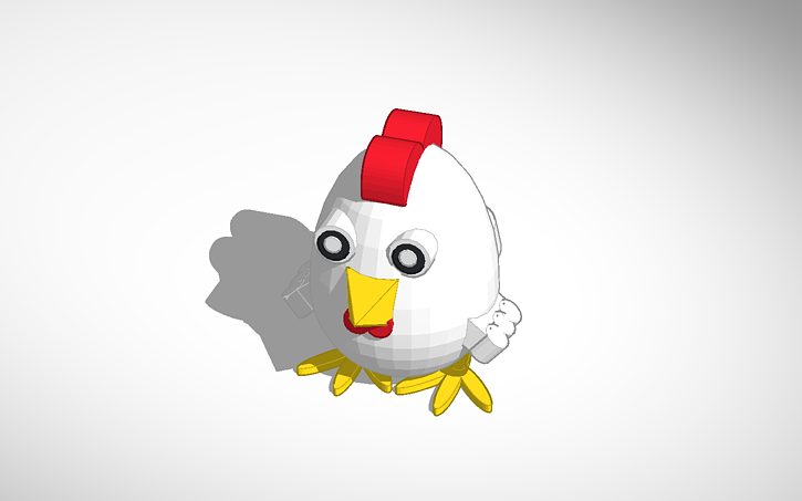 3D design chicken - Tinkercad