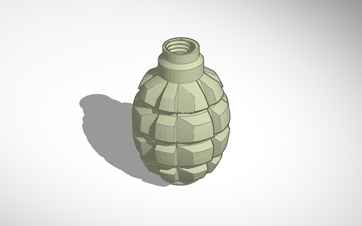 3D design grenade 1 - Tinkercad