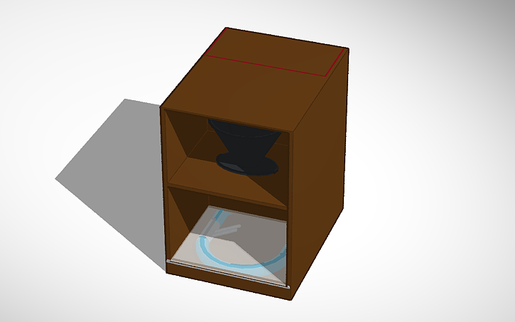 3D design Coffee Overflow Machine - Tinkercad