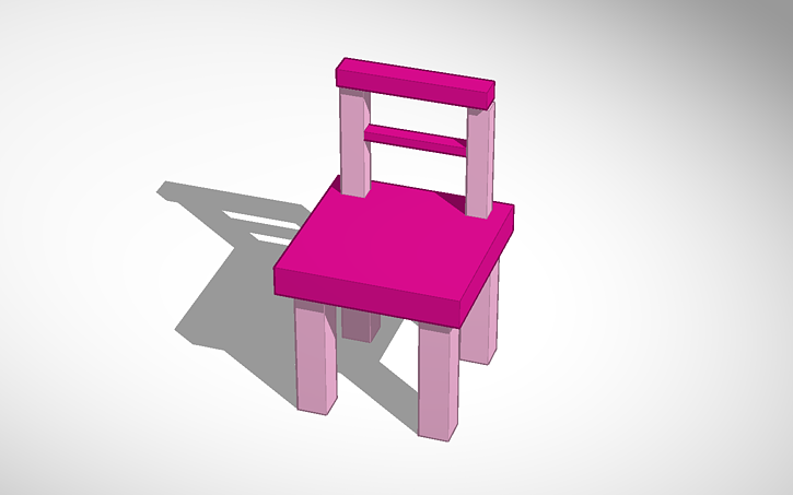 3D design chair - Tinkercad