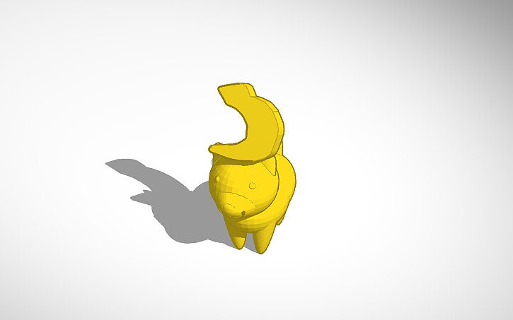 3D design banana dog - Tinkercad