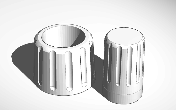 3D design Rotary-Concentric-Knobs-tall-inner - Tinkercad