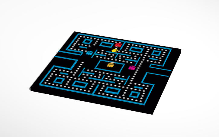 3D design Pacman Maze | Tinkercad