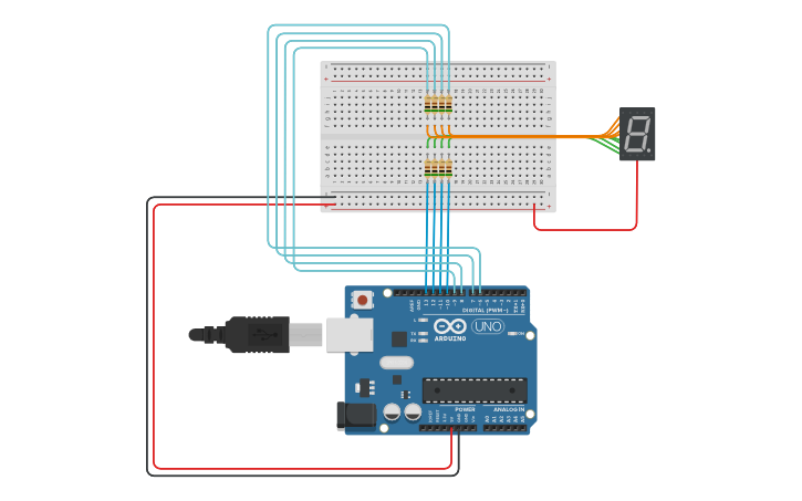 Circuit design Counter | Tinkercad