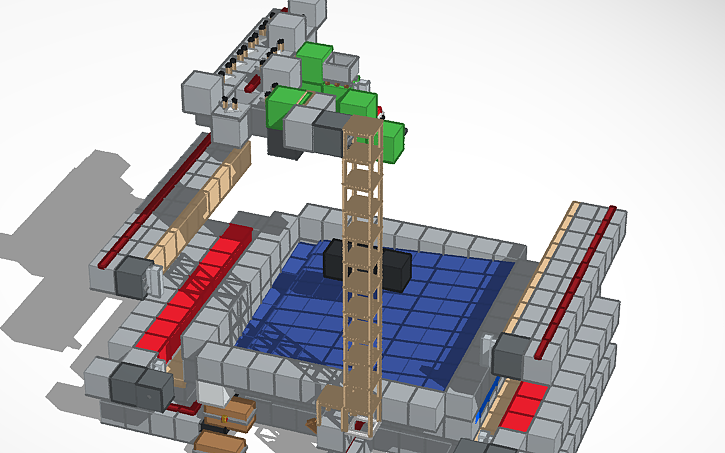 3D design Fully Automatic Cobblestone Farm V1.1 | Tinkercad