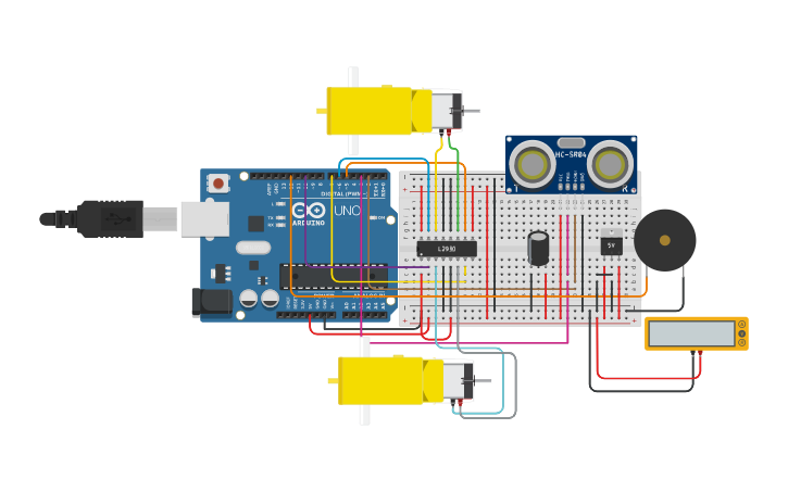 Circuit design CARRO BLUETOOTH - Tinkercad