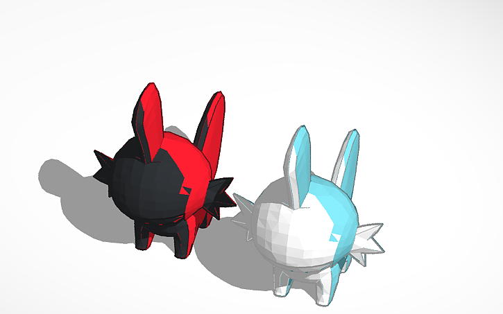 3D design good and evil mudkip | Tinkercad