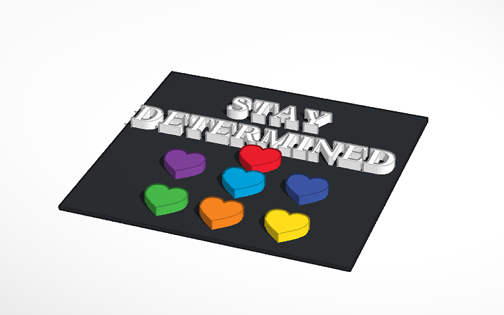 3D design Undertale Poster - Tinkercad
