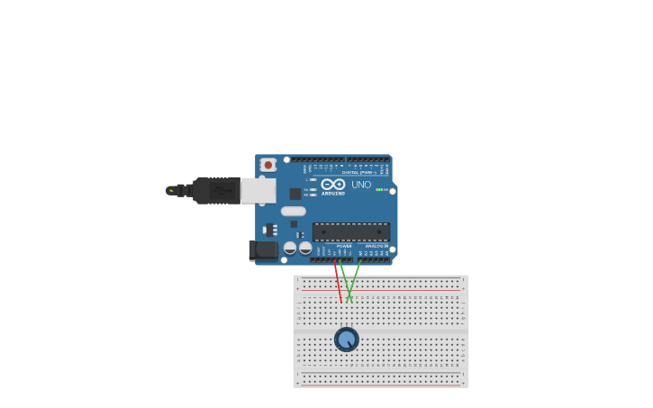 Circuit design LCD Display (Arduino) - Tinkercad