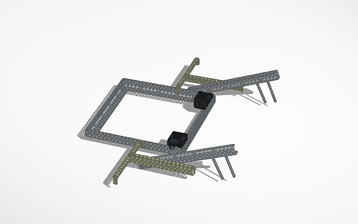 3D design vex robotics V5 high stakes climbing design - Tinkercad