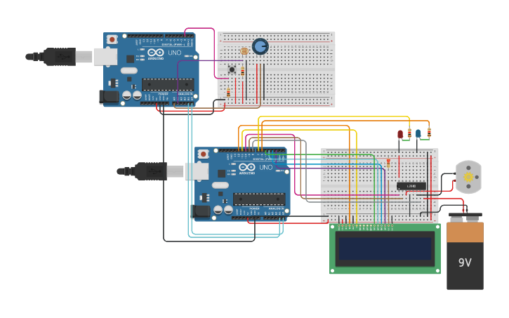 Circuit design Smart Garden - Tinkercad
