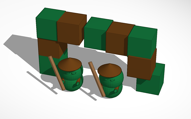 3D design Army Soldiers On Duty - Tinkercad
