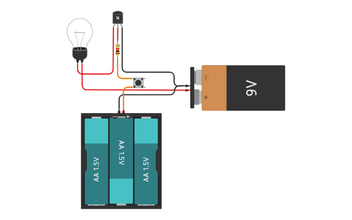 Circuit design Transistor v2 - Tinkercad