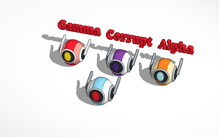 3D design Scorb-Normal, Alpha, Gamma, and Corrupt - Tinkercad
