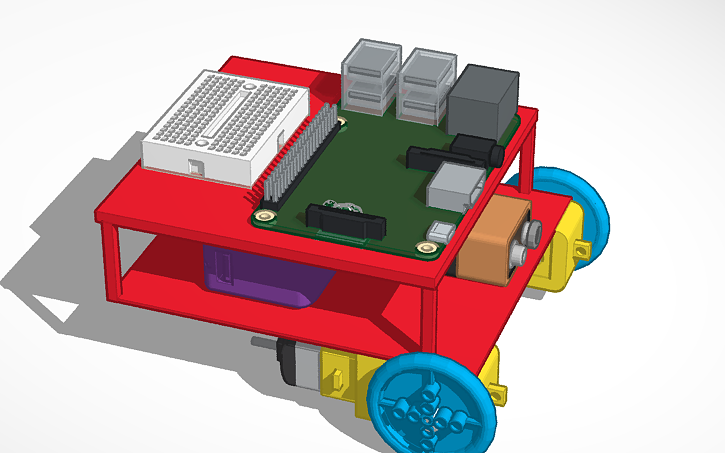 3D design Robot Car MESA - Tinkercad