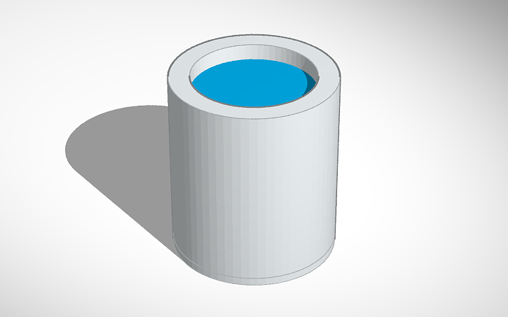 3D design bucket of paint. - Tinkercad