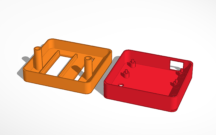 3D design V9 of the Box and Lid - Tinkercad
