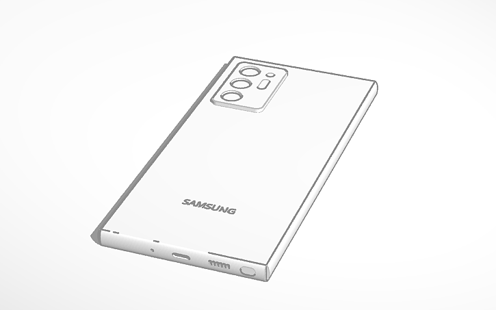 3D design GALAXY NOTE 20 ULTRA - Tinkercad