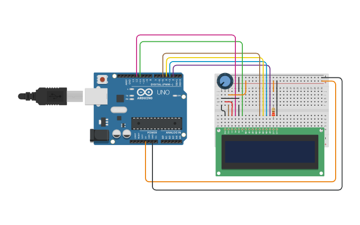 Circuit design Running Text - Tinkercad