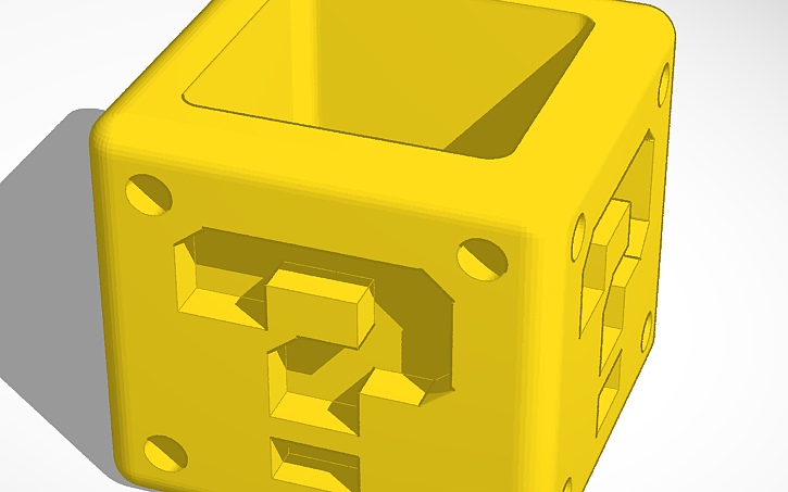 3d Design Question Block Tinkercad