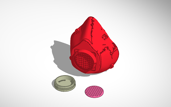 3D design Hybrid Montana Copper3d Covid Mask | Tinkercad