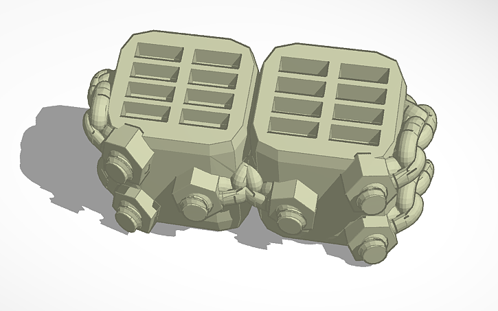 3D design Ork Side Twin-intake | Tinkercad
