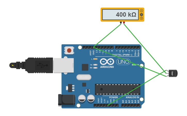 Circuit design Watching temrature using Tempreture sensor with Ardiuno ...