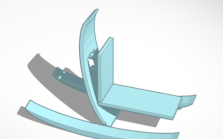 3D design 3D model chair - Tinkercad