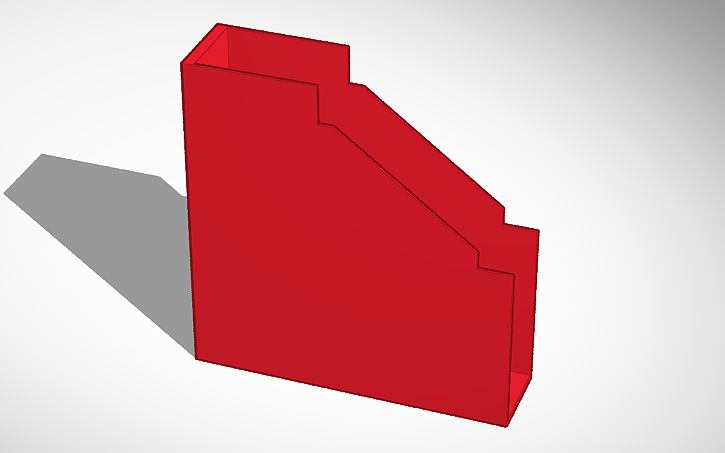 3D design File holder - Tinkercad