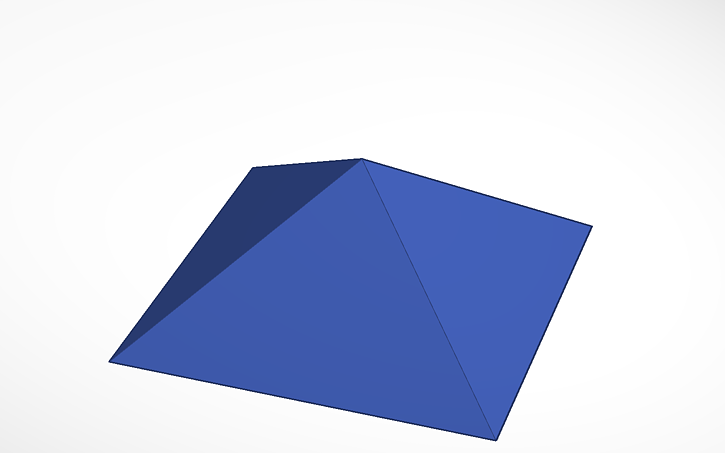 3D design pyramid stud - Tinkercad