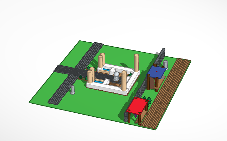 3D design Greek garden | Tinkercad