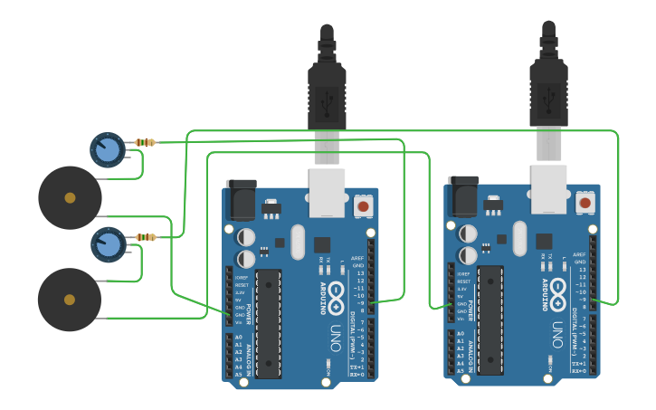Circuit design Buzz Music Player - Tinkercad