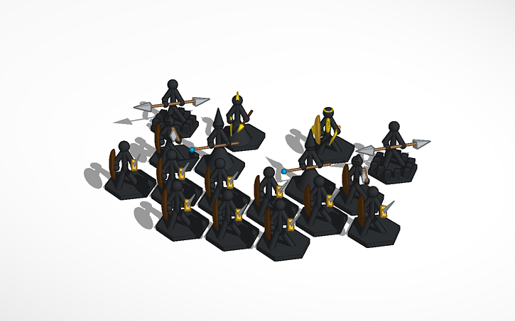 3D design Stickman #chess | Tinkercad