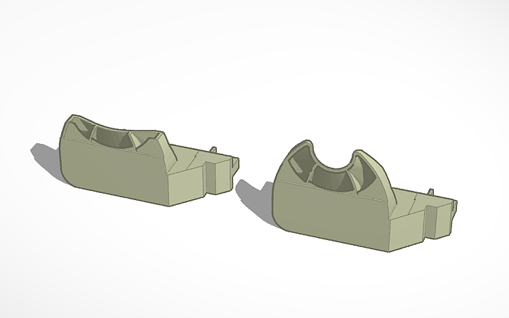 3D design spider fan duct - Tinkercad