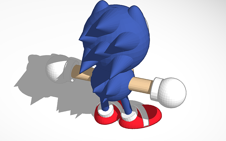 3D design dumb sonic | Tinkercad