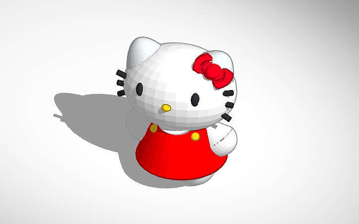 3D design Hello Kitty! - Tinkercad