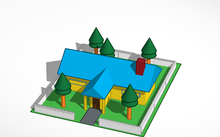 3D design House Project - Tinkercad